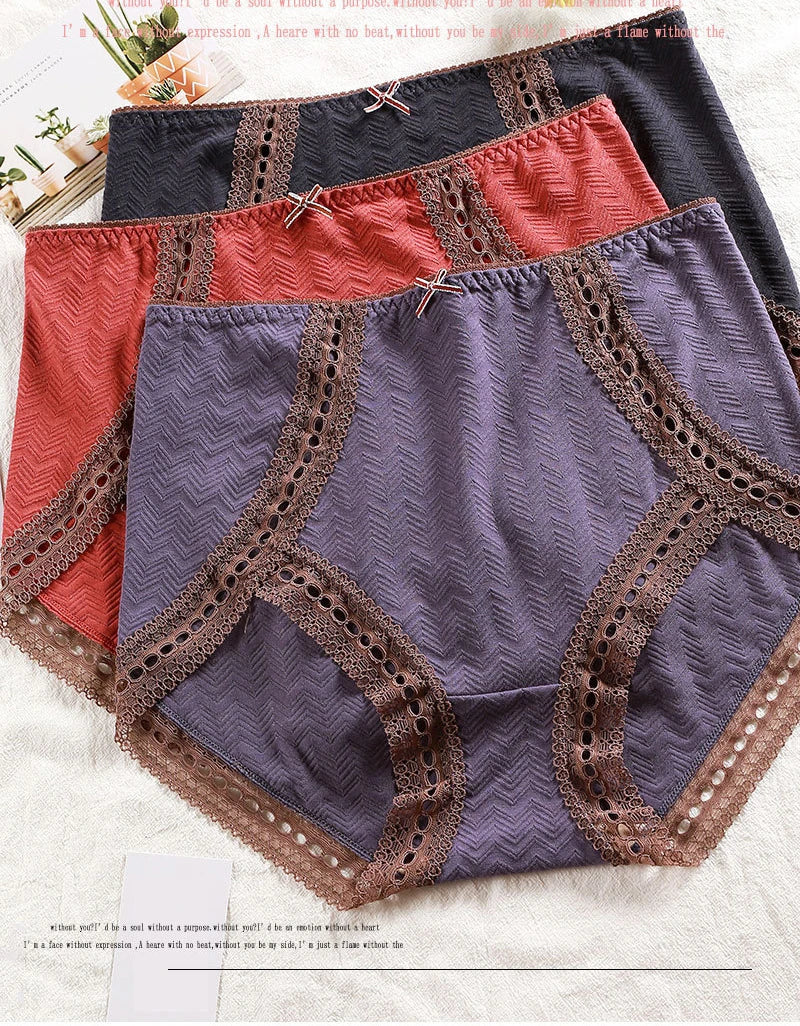 Net Design Plus Size Brief Cotton Panty – Sajiero