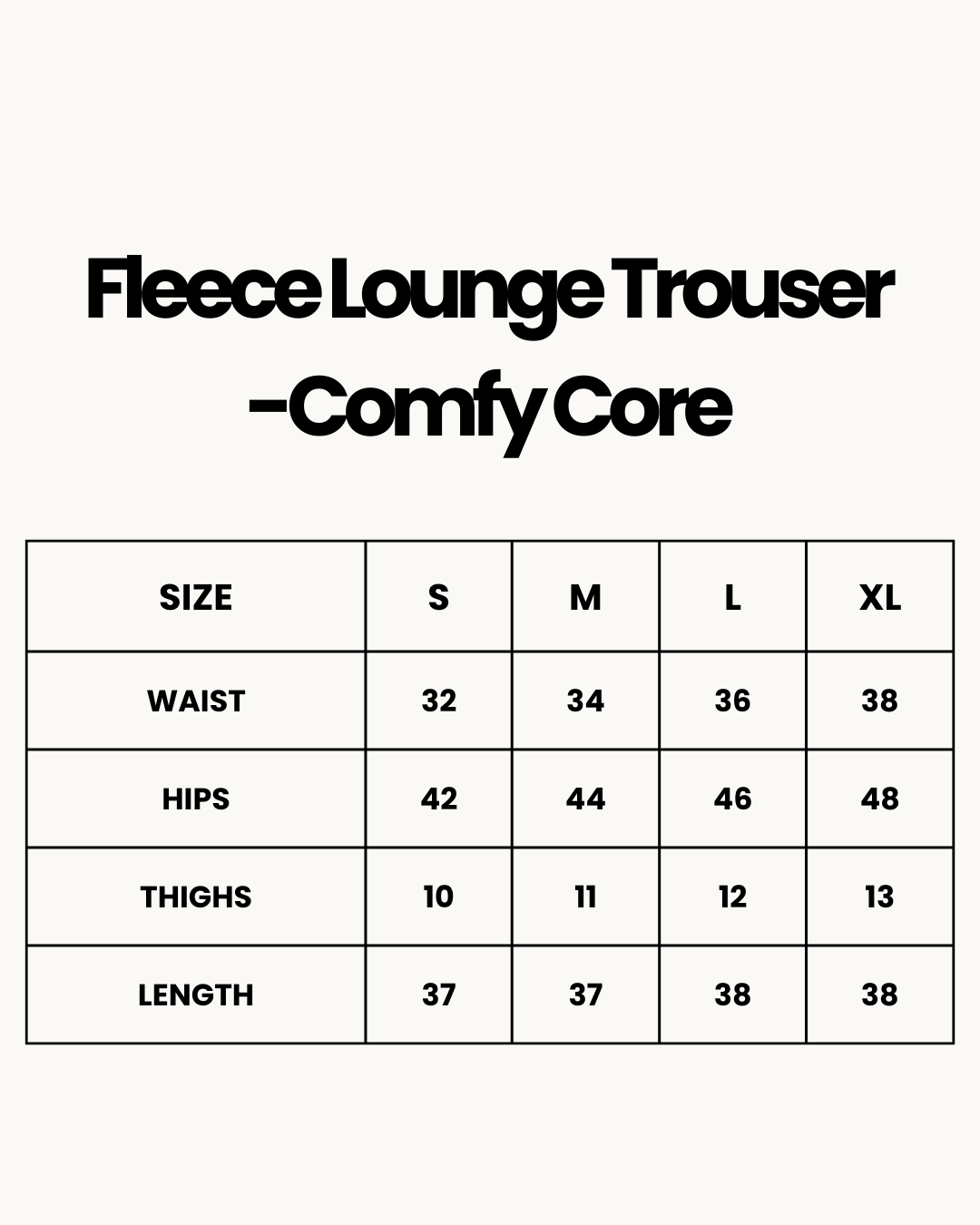 Fleece Lounge Trouser -Comfy Core - Grey – Sajiero